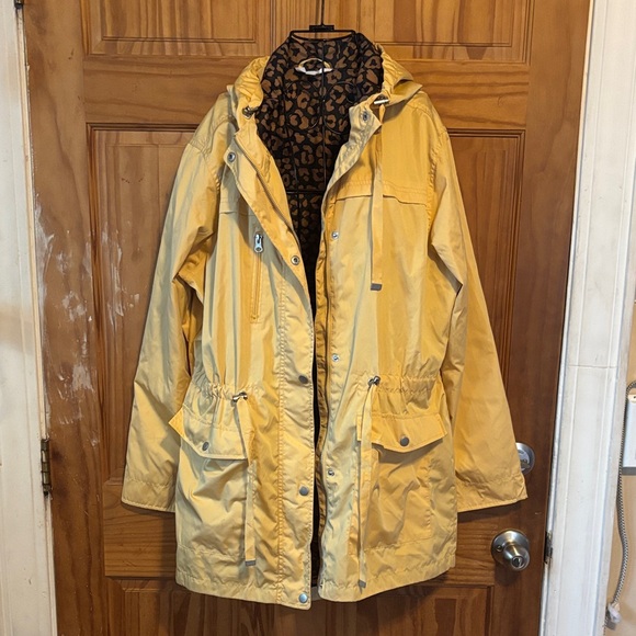 Time and Tru | Jackets & Coats | Time Tru Leopard Print Lined Rain ...